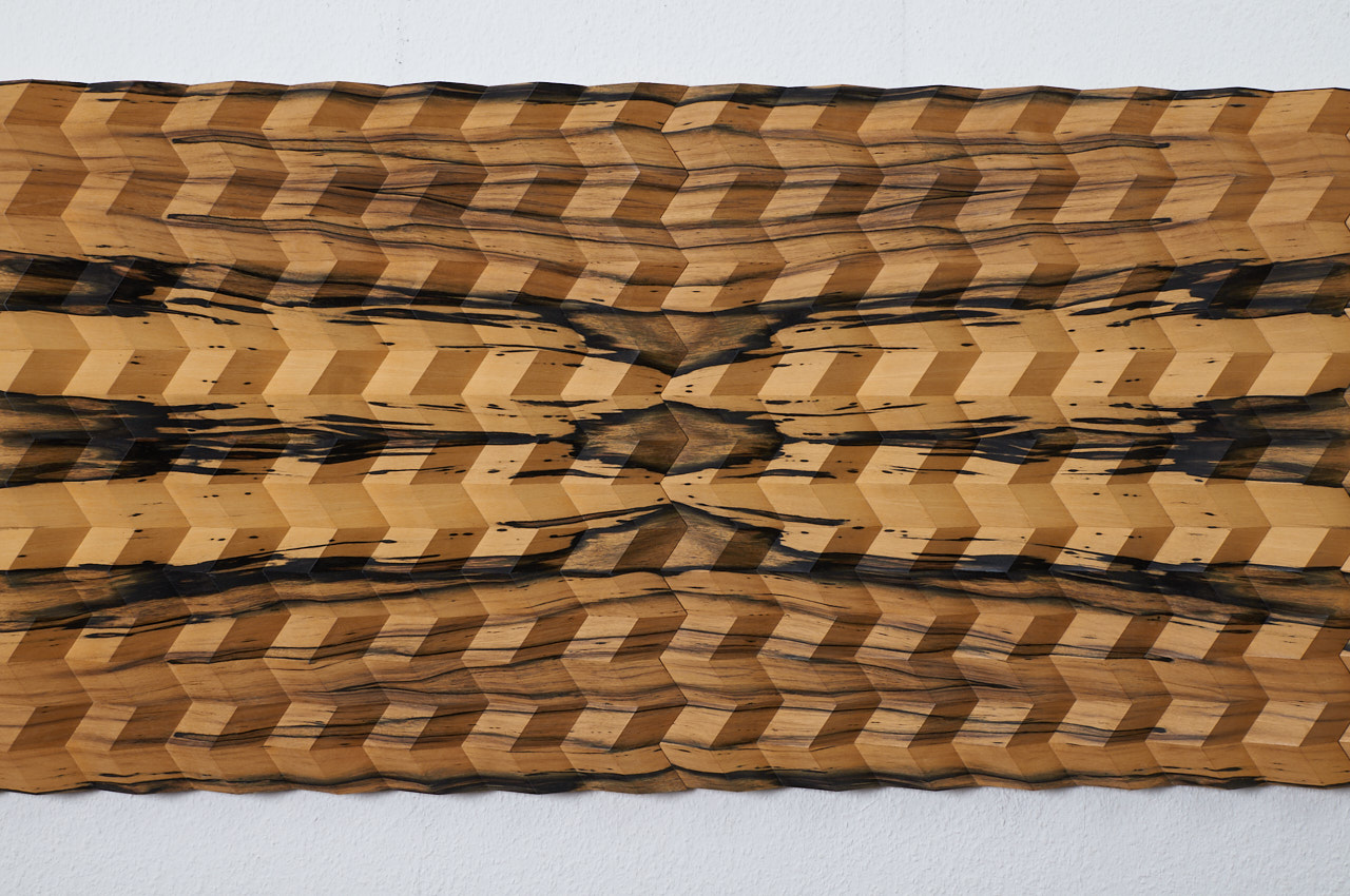 Origami Furnierbilder Furnierarbeiten 3D Furnier