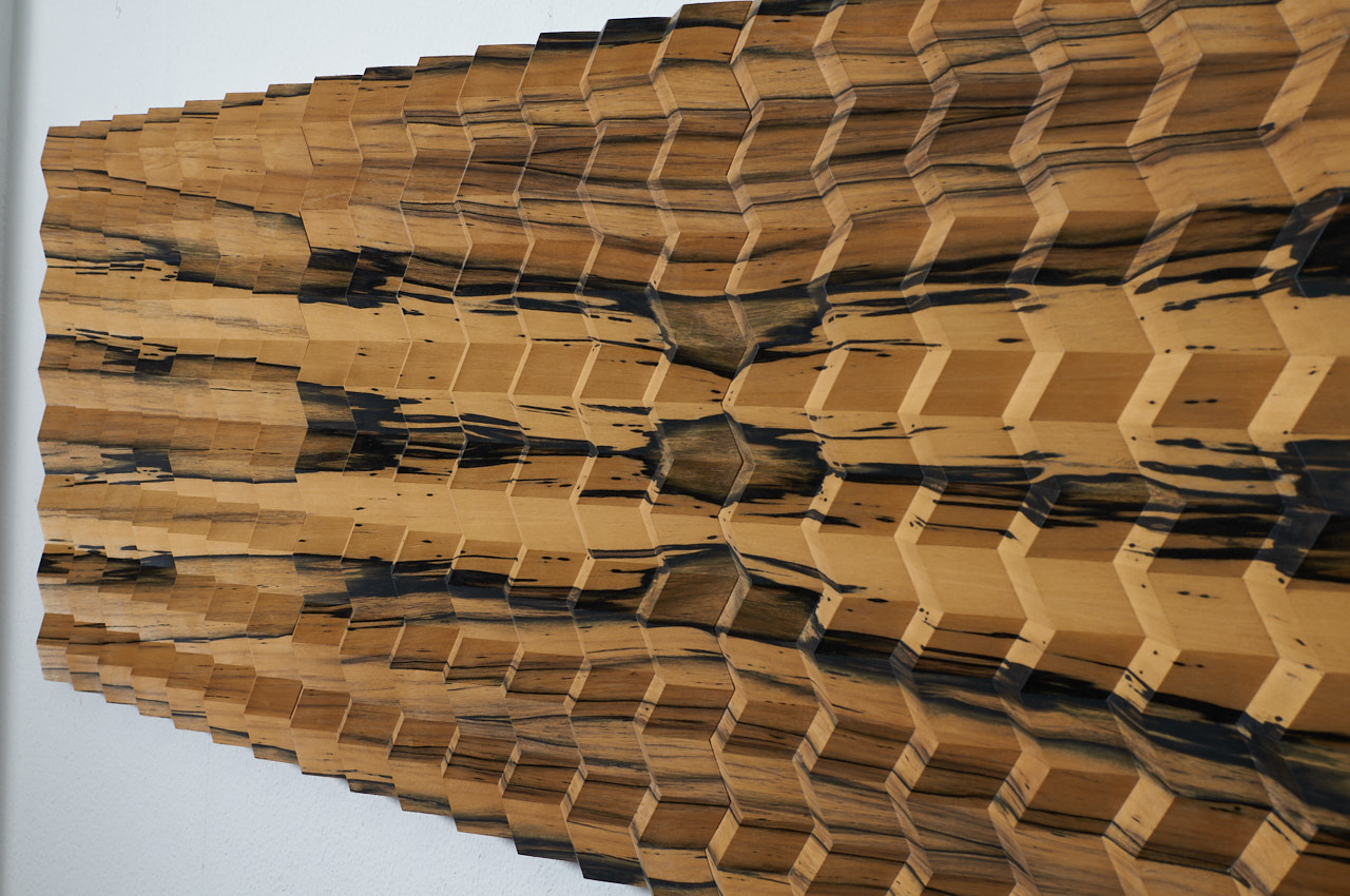 Origami Furnierbilder Furnierarbeiten 3D Furnier